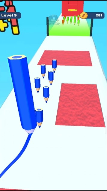 Color Pencil Run Lvl. 9 #shorts #games - YouTube