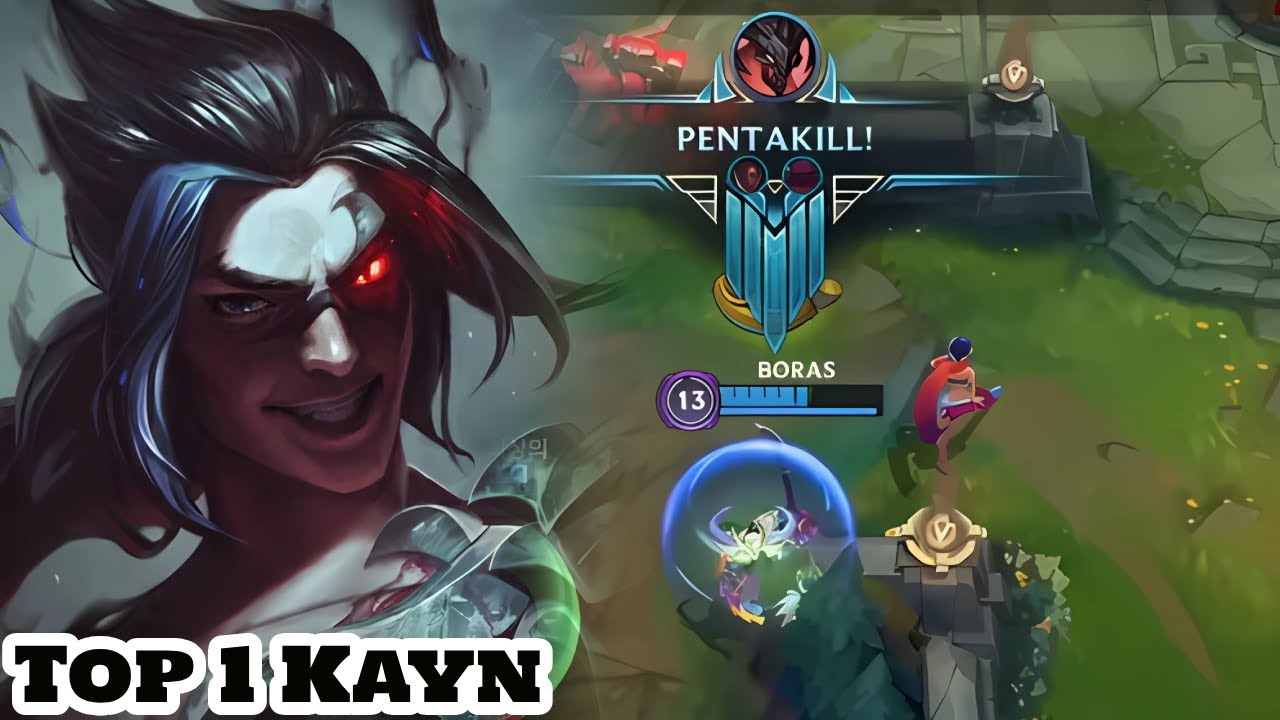 Wild Rift Kayn - Top 1 Kayn Pentakill Gameplay Rank Challenger - YouTube