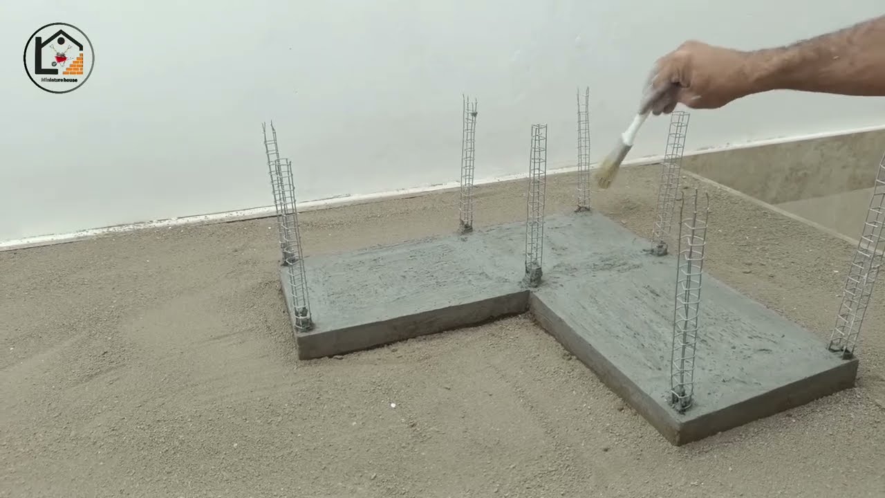 Man Builds Stunning Mini House with Foundation Concrete - YouTube