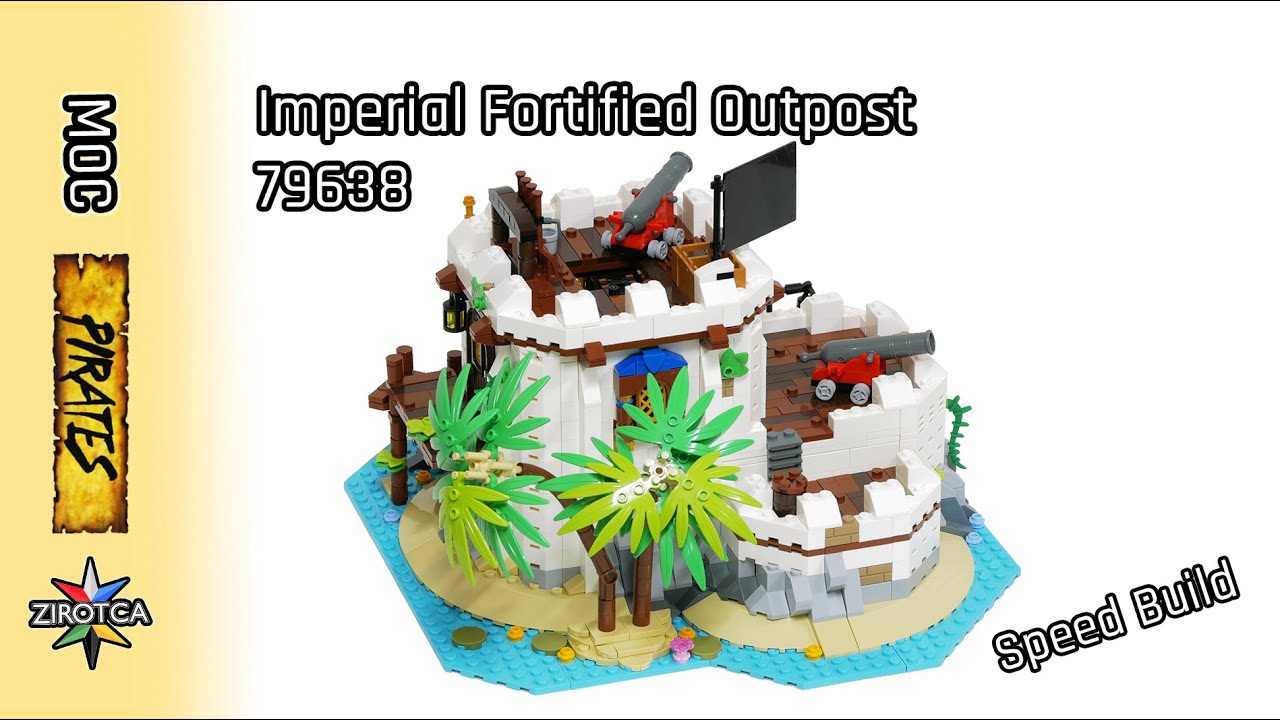 Pirate MOC 90994 - The Imperial Fortified Outpost Speed Build ...