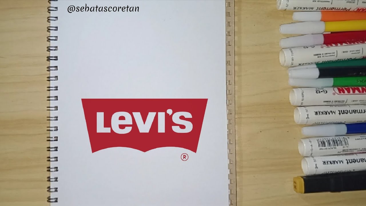 How To Draw Levis Logo - YouTube