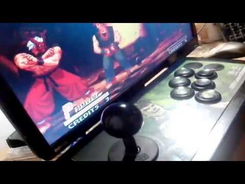 Arcade Fightstick Button Layout Test - YouTube