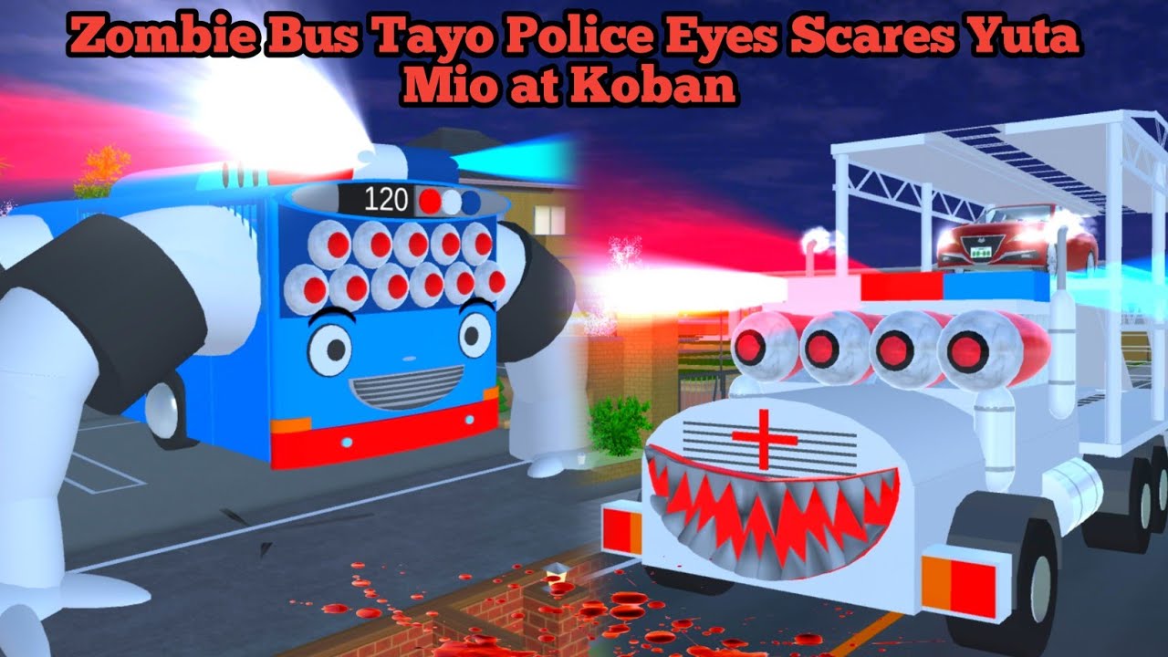 Full Movie Zombie Bus Tayo Eyes Truck Transport Scares Yuta Mio 😱 ...