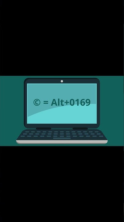 How to Type: Copyright, Trademark & Registered Symbol on PC using ASCII ...