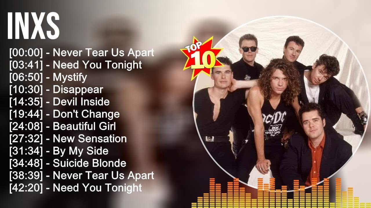 I N X S Greatest Hits Top 100 Artists Of All Time - YouTube