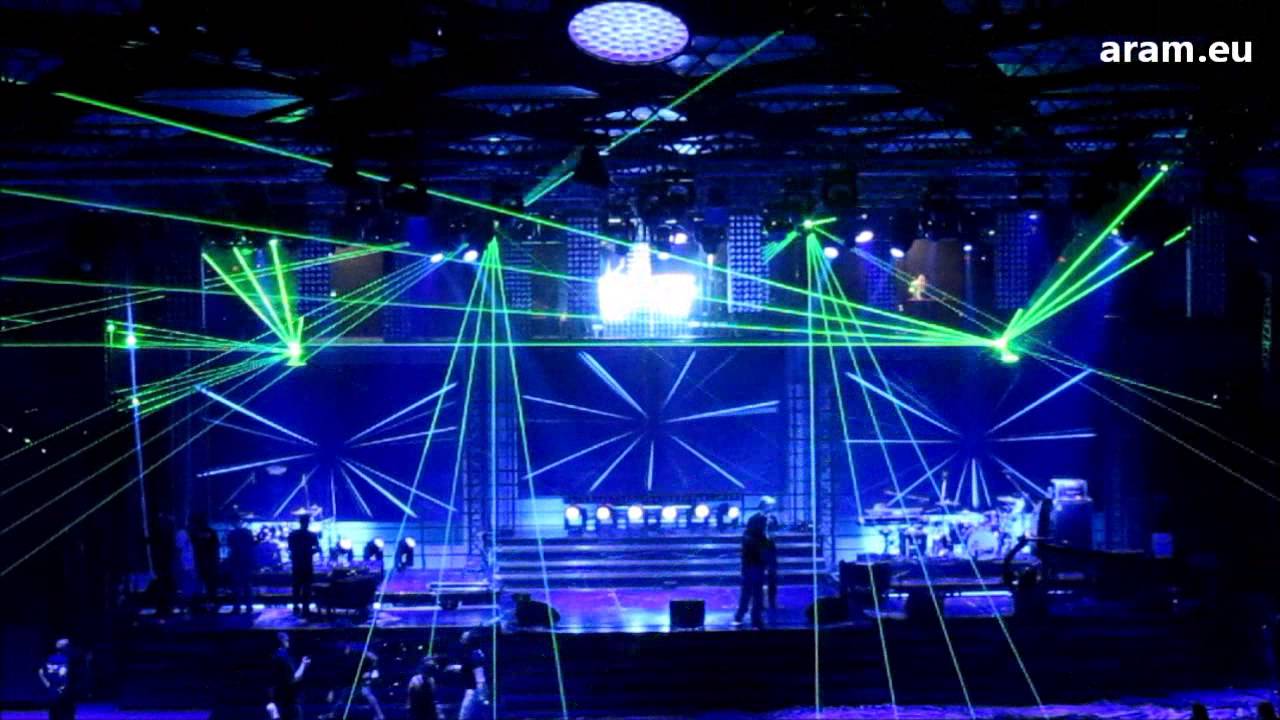 Multimedia stage build for corporate event - YouTube