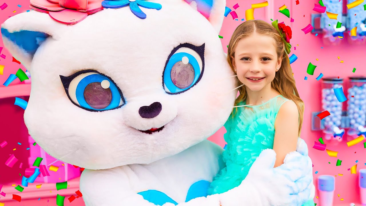 Nastya comemora sua festa de 9 anos com amigos e familiares - YouTube