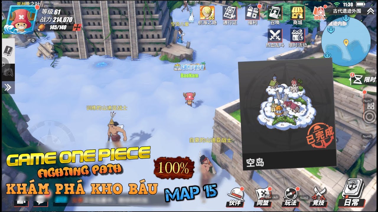 ONE PIECE FIGHTING PATH 2021 KHÁM PHÁ KHO BÁU MAP 15 P.2 100% GẶP GỠ ...