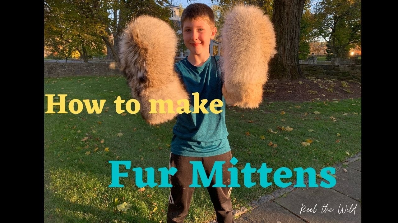 How to Make Fur Mittens (the warmest DIY!) - YouTube