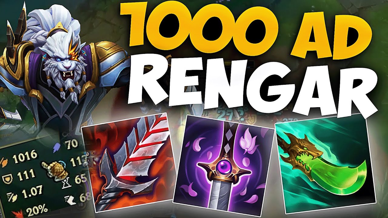 YOU CAN GET 1000AD WITH NEW ITEMS??? Raion Rengar - YouTube