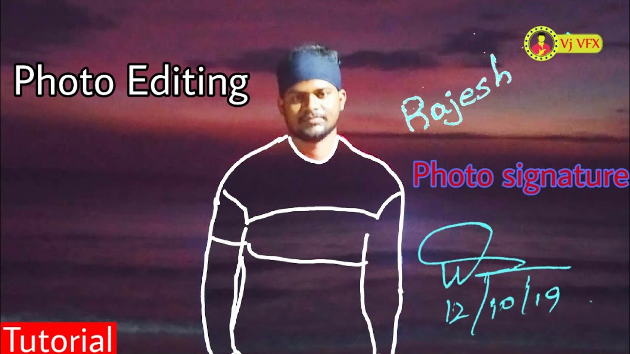 How To Add Photo Signature Photo Editing Tutorial YouTube How To Add Photo Signature Photo Editing Tutorial YouTube