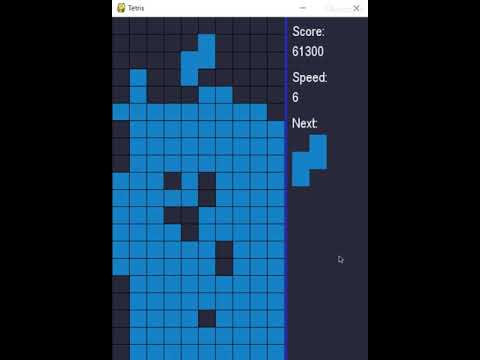 Speed Up! Tetris advanced 【pygame demo】 - YouTube