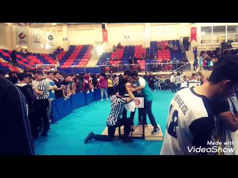 TÜRKİYE bilek güreş Şampiyonası Muhammed Ali DAK Türkiye 1.incisi