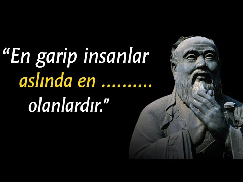 Konfüçyüs'un Hayatımız ve Kendimiz Hakkında Çok Şey Anlatan Alıntıları | İlham Verici