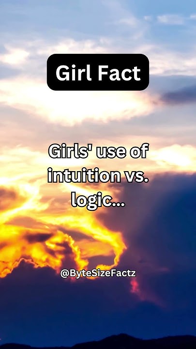 Girls' use of intuition vs. logic...#shorts - YouTube