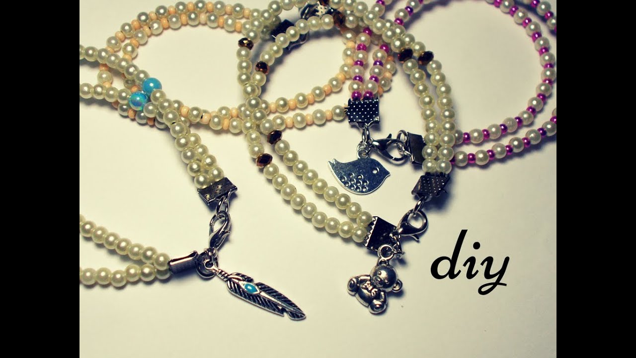 Tutorial: Bracciali con Perline Fai da Te FACILISSIMI - YouTube