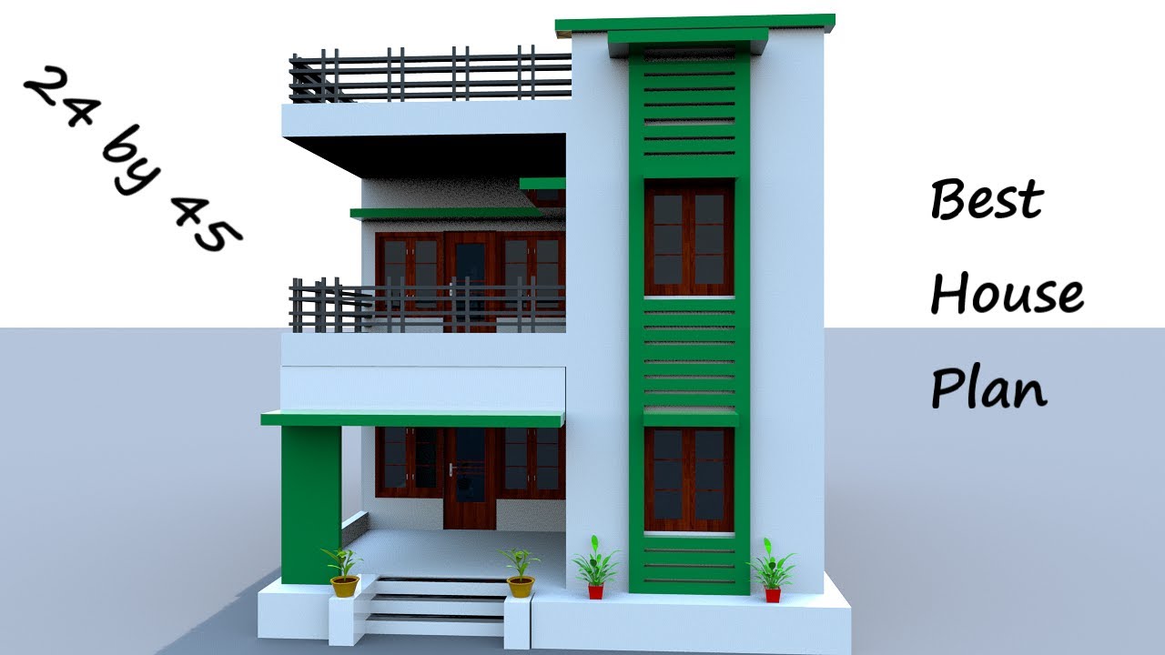 24 by 45 Low Budget house plan,24 by 45 Home Design,24 by 45 house plan ...
