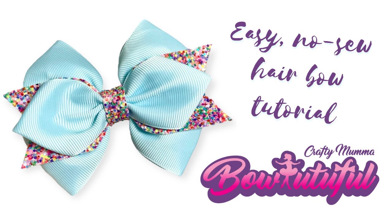 Easy no-sew handmade hair bow tutorial • how to make diy hair bows ...