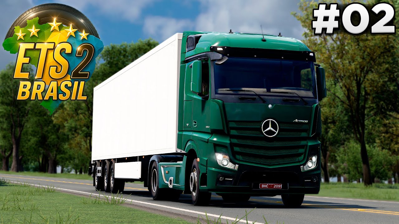 ETS 2 BRASIL | CONSEGUIMOS O PRIMEIRO TRABALHO COM CAMINHÃO! - YouTube