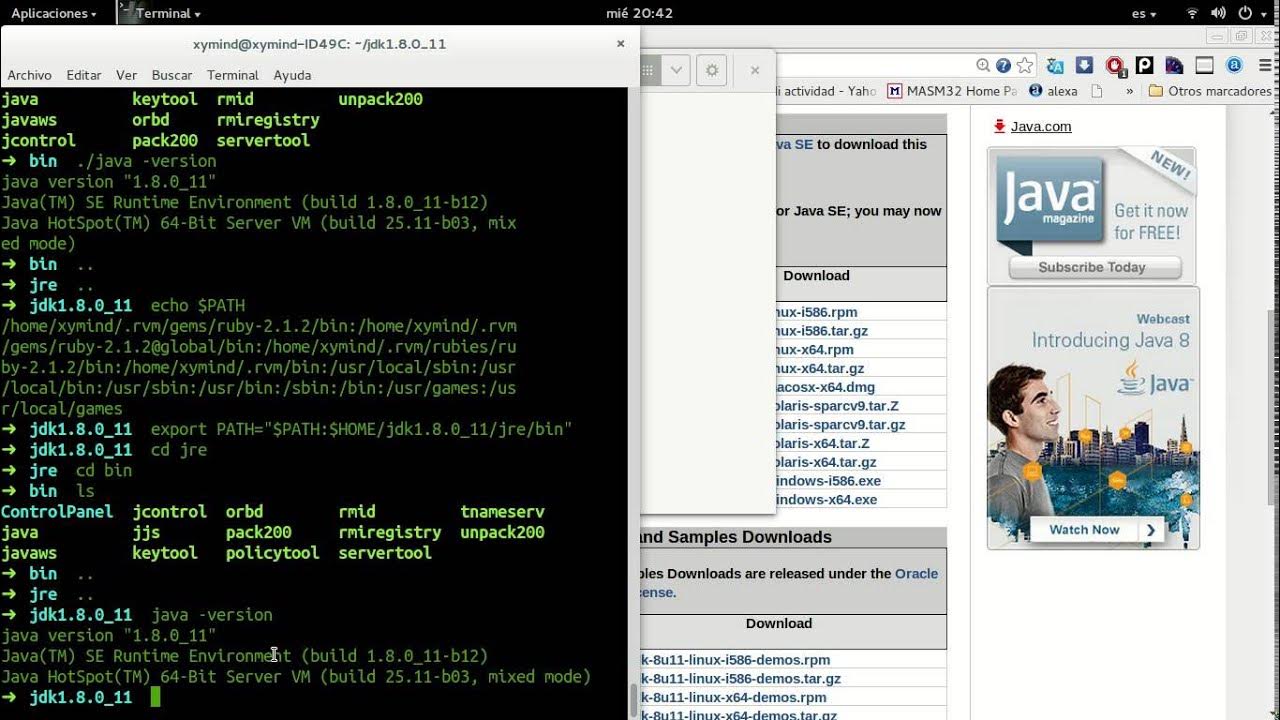 Como instalar Java (jdk y jre) en Ubuntu/Debian (Gnu/Linux) - YouTube