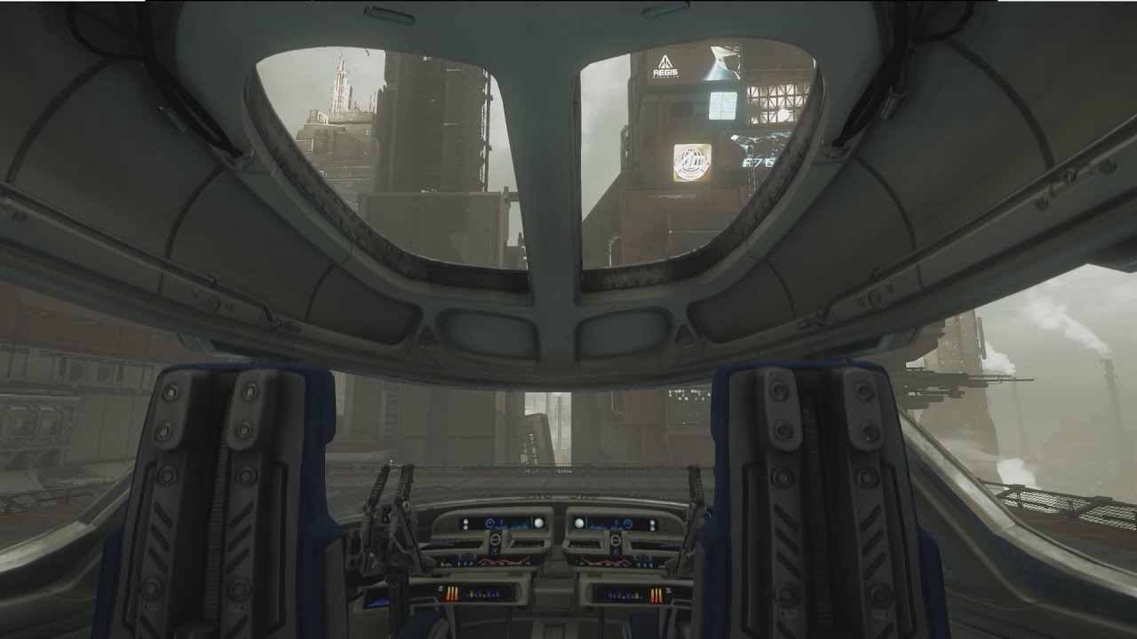 Star Citizen - Freelancer Cockpit auf ArcCorp - YouTube