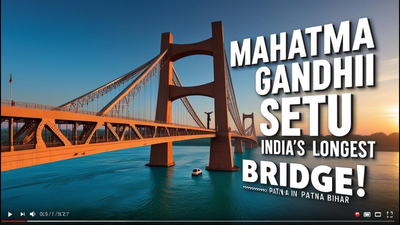 Patna near ganga River Mahatma Gandhi Setu : Patna's Iconic Bridge ...