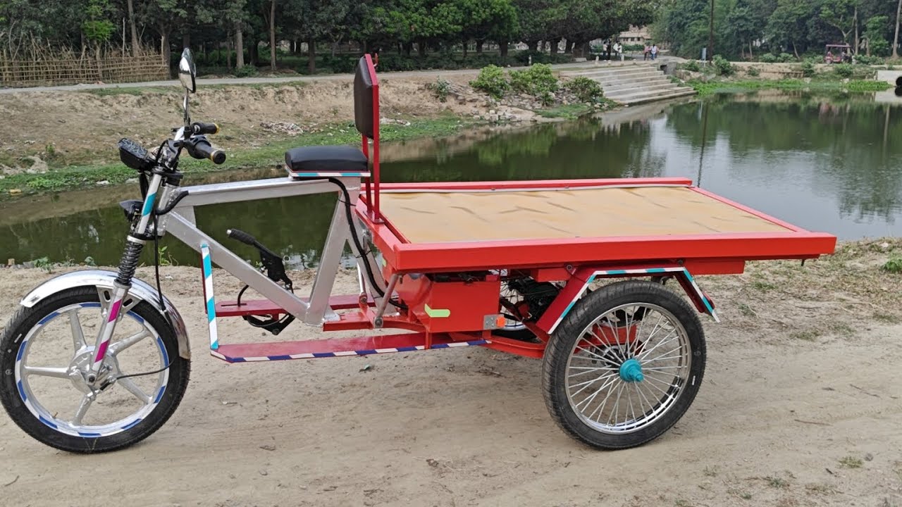 3P bike Wheel Setting Electric Thela Gadi made by Maisha Electronics,# ...