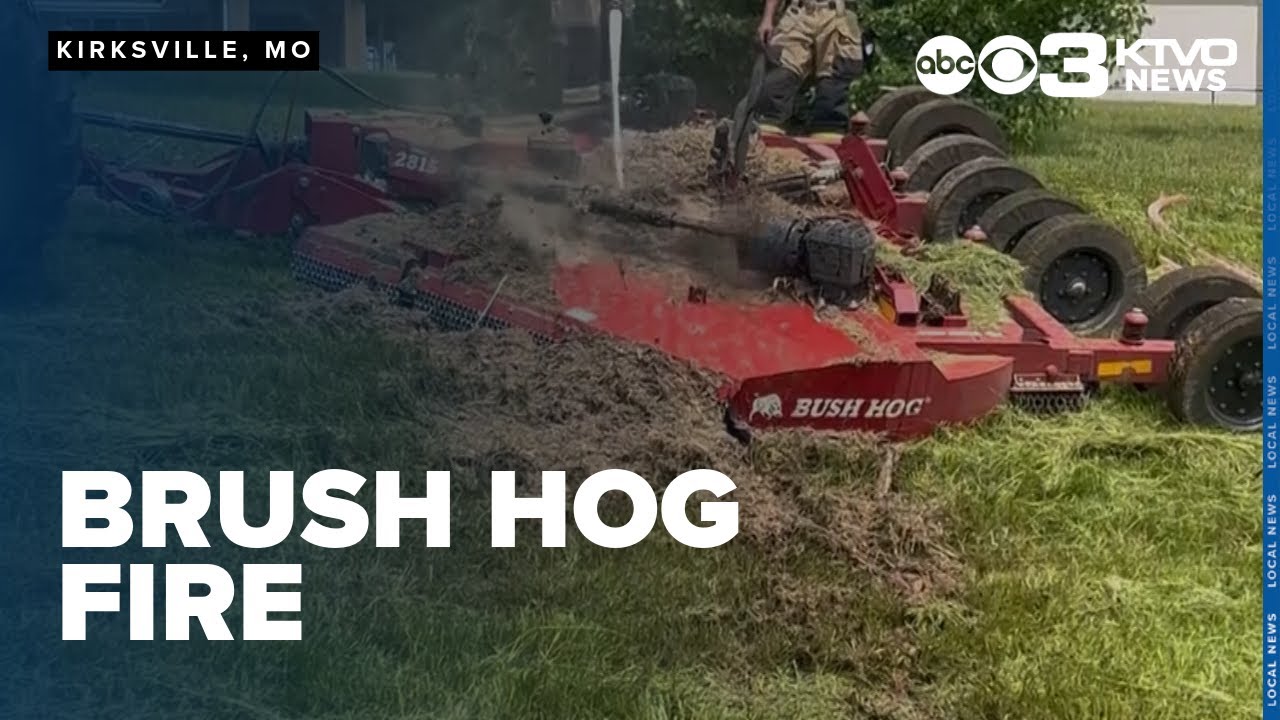 Kirksville Firefighters called to a brush hog fire - YouTube