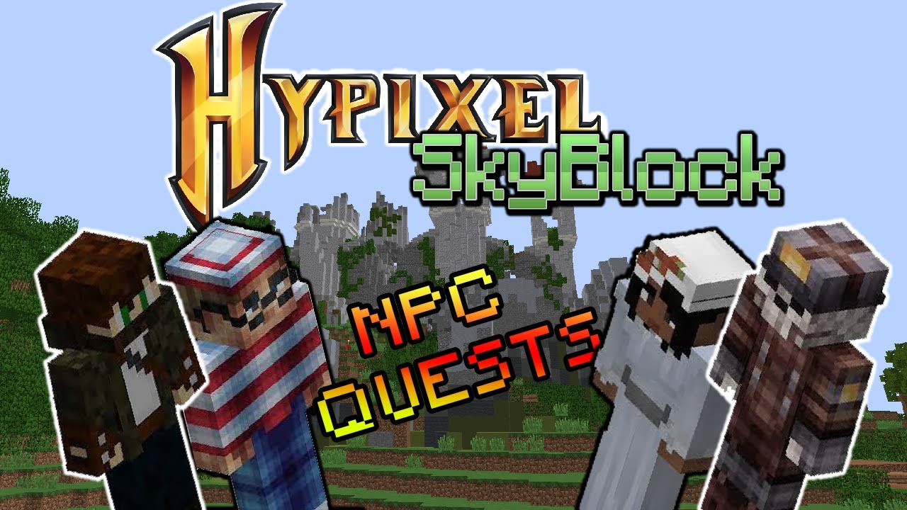 NPC Quests - Minecraft Hypixel Skyblock - YouTube