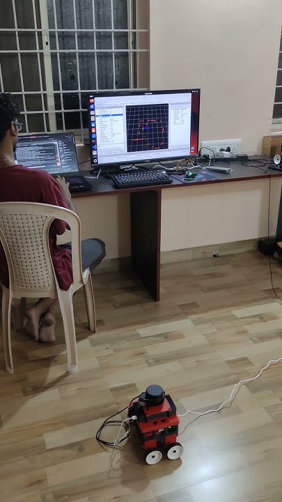 Autonomous bot using lidar and ROS #robotics - YouTube