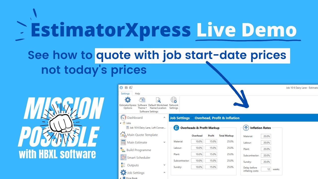 See how to quote with job start date prices not today's prices - YouTube