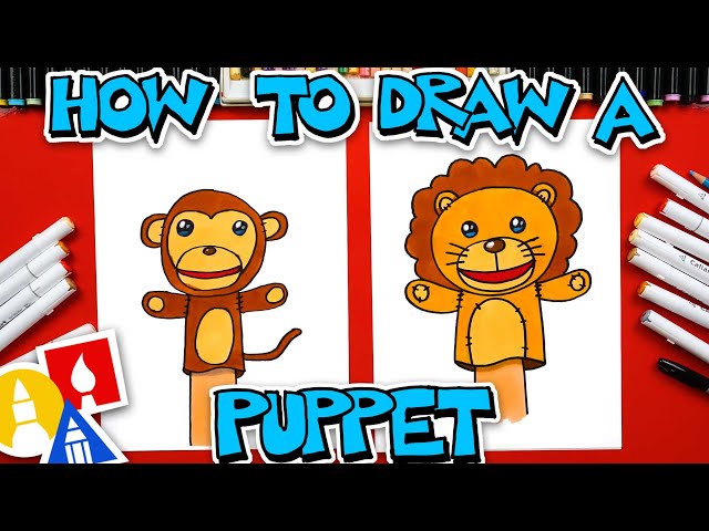 How To Draw A Puppet - Videos For Kids