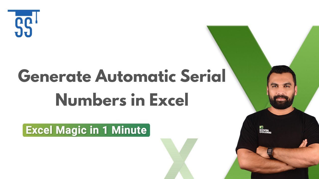 Generate Automatic Serial Numbers In Excel shorts excelmalayalam generate-automatic-serial-numbers-in-excel-shorts-excelmalayalam