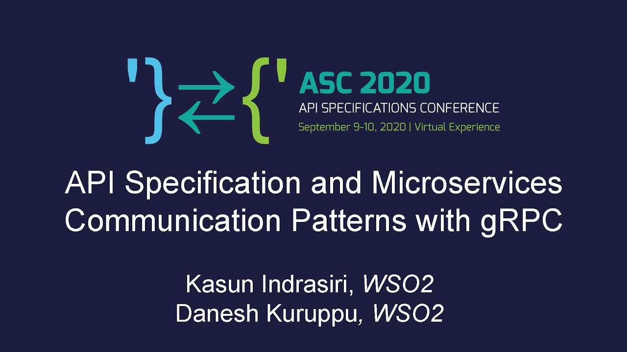 API specification and Microservices Communication Patterns with gRPC ...