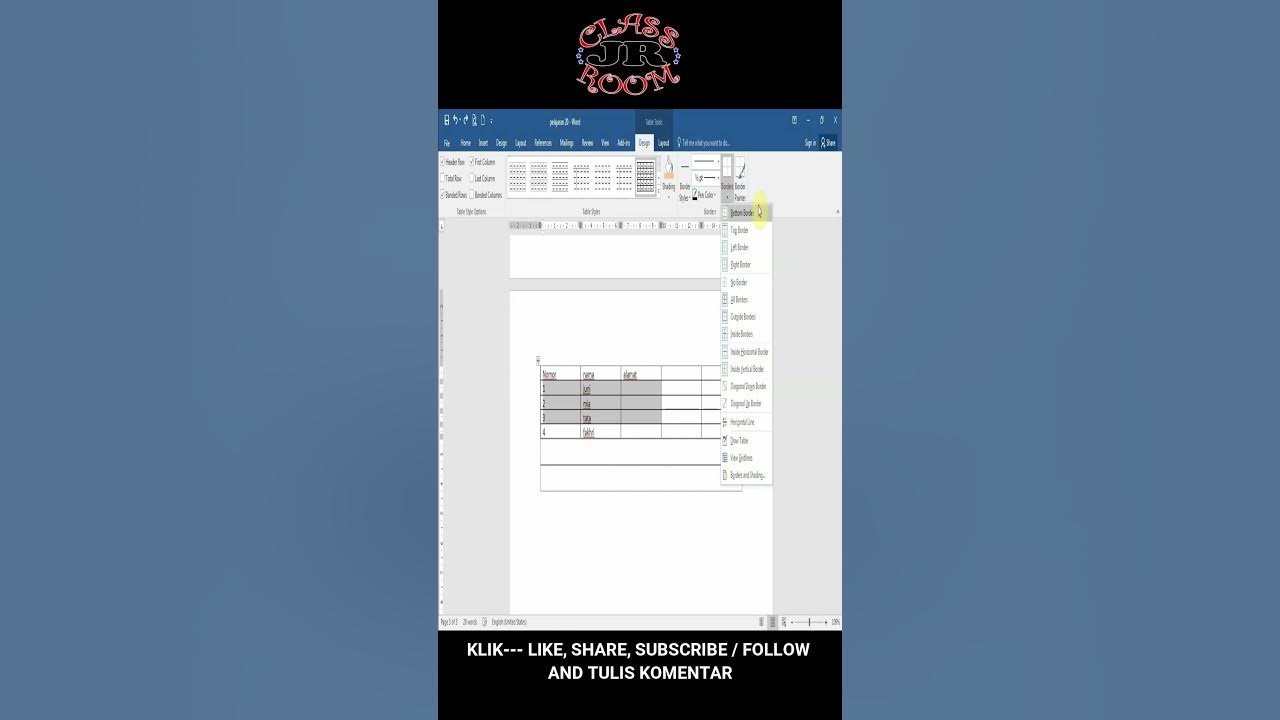 Method 1 How To Remove Table Lines In Ms Word cara 1 Cara Menghilangkan method-1-how-to-remove-table-lines-in-ms-word-cara-1-cara-menghilangkan
