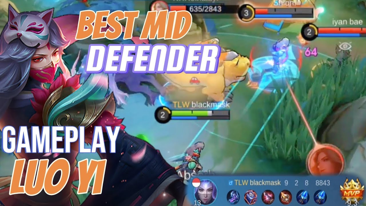 THE BEST MID DEFENDER | GAMEPLAY LUO YI MOBILE LEGENDS | #mlbb - YouTube