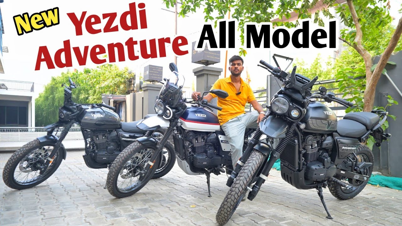 New Yezdi Adventure 2025 All Model Colour Variants Detailed Review ...