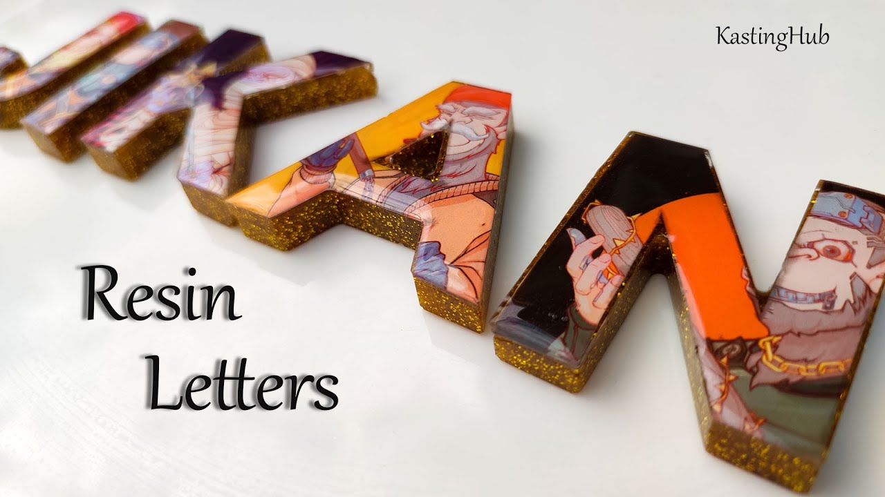 Epoxy Resin Alphabet keychains | resin letters keychain fan art ...