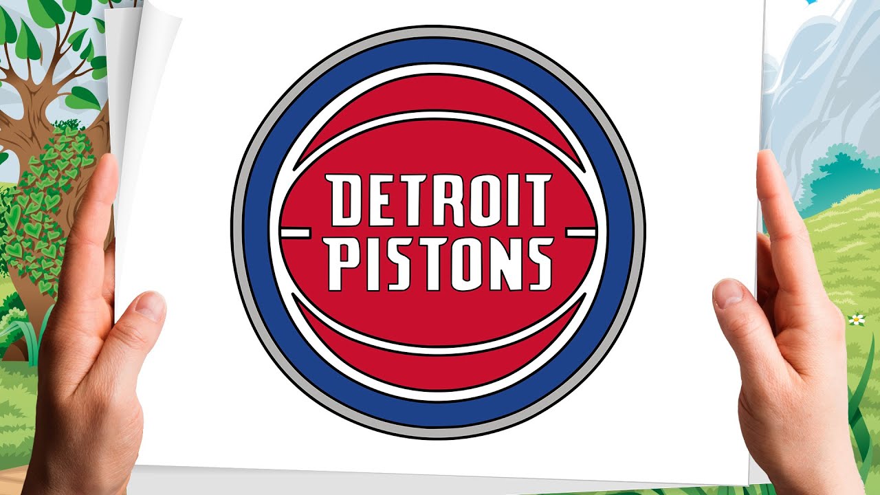 🆕How To Draw The Detroit Pistons Logo | NBA Logo Must See! - YouTube