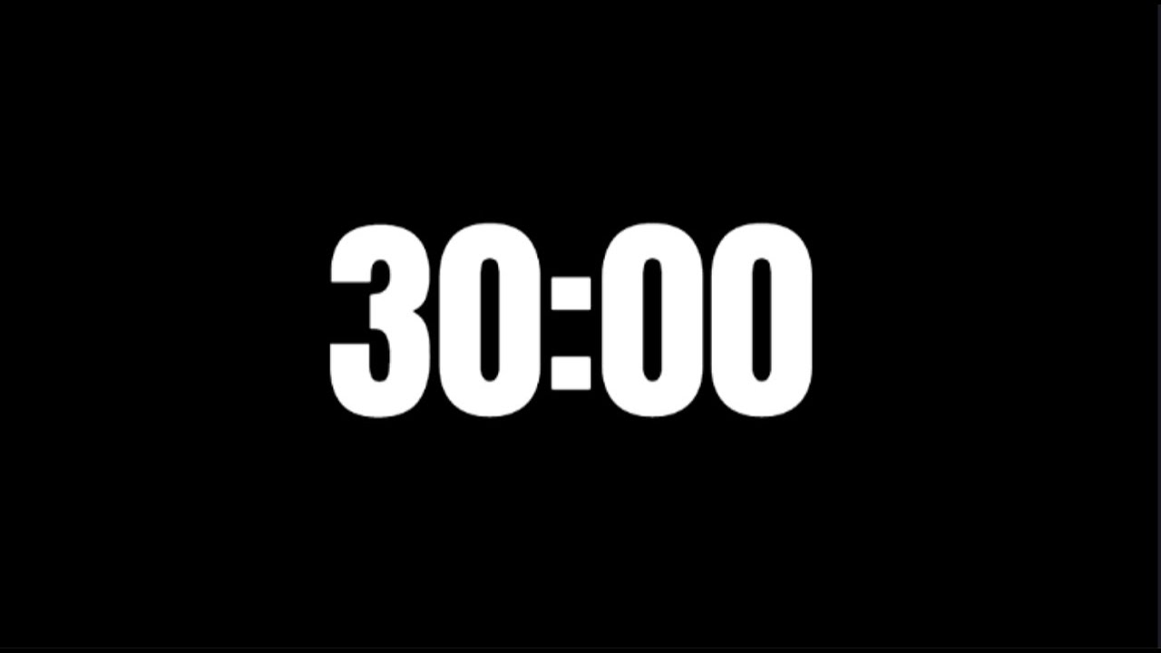 30 Minute Basic Countdown - YouTube