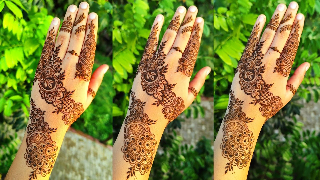Aesthetic mehandi design | Creative savan mehandi design | latest ...