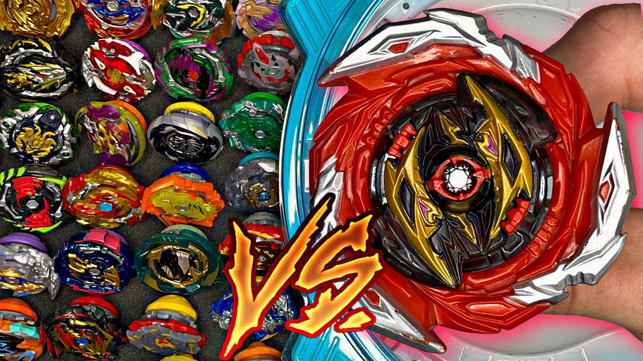BRAVE ROKTAVOR VS TODOS OS BEYBLADES BURST RISE HYPERSPHERE DA COLEÇÃO ...