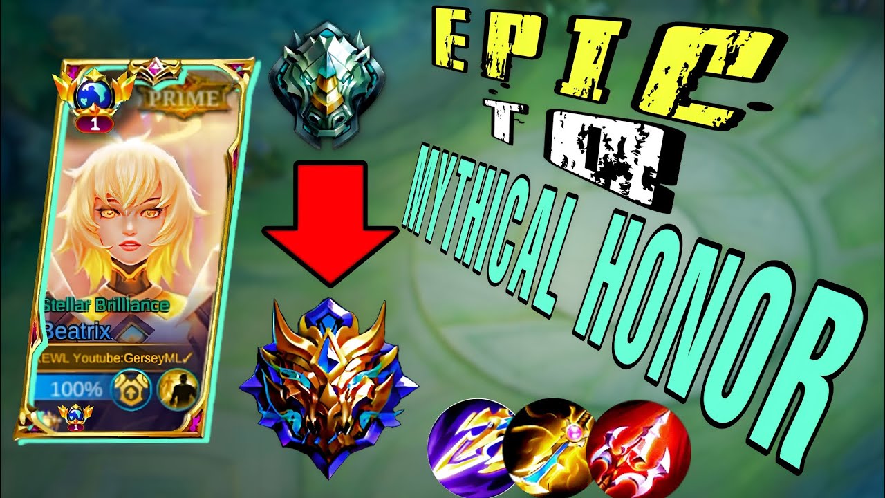 EPIC TO MYTHICAL HONOR | NEW RANK | TOP GLOBAL | BEST BUILD 2023 -MLBB ...