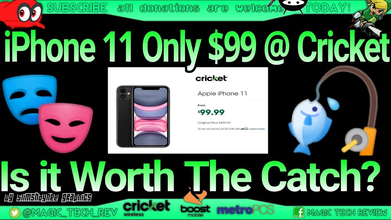 iPhone 11 $99 Cricket Wireless Worth The Catch? TCL 30 V 5G Unboxing ...
