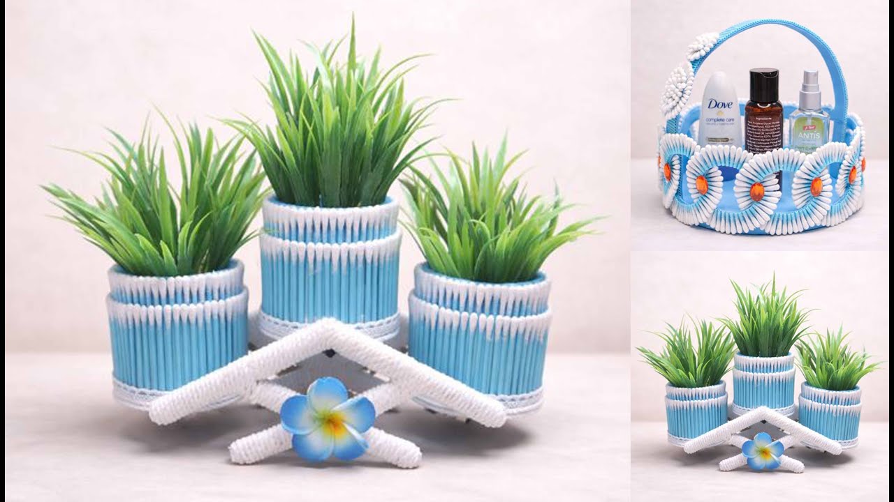 2 Ide Kreatif dari Cotton Buds ! DIY Cotton buds craft ideas | Home ...