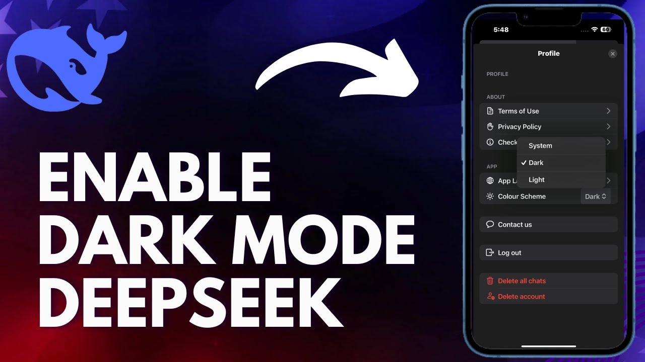 How To Enable Dark Mode on DeepSeek AI | DeepSeek AI Dark Mode (2025 ...