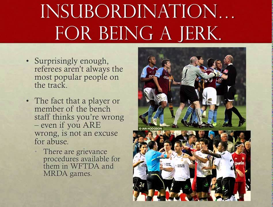 Roller Derby Referee Training - Insubordination - Ref-Ed.com - YouTube