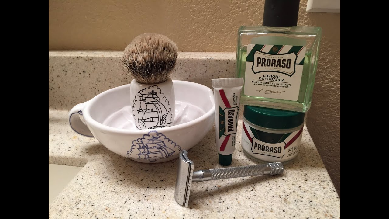 A Panta Rei Italian Shave. With custom Panta Rei Silvertip Badger Brush ...