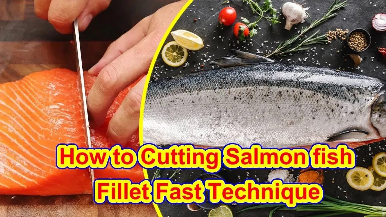 🍣🍣How to Cutting Salmon fish Fillet Fast Technique Easy cut - YouTube