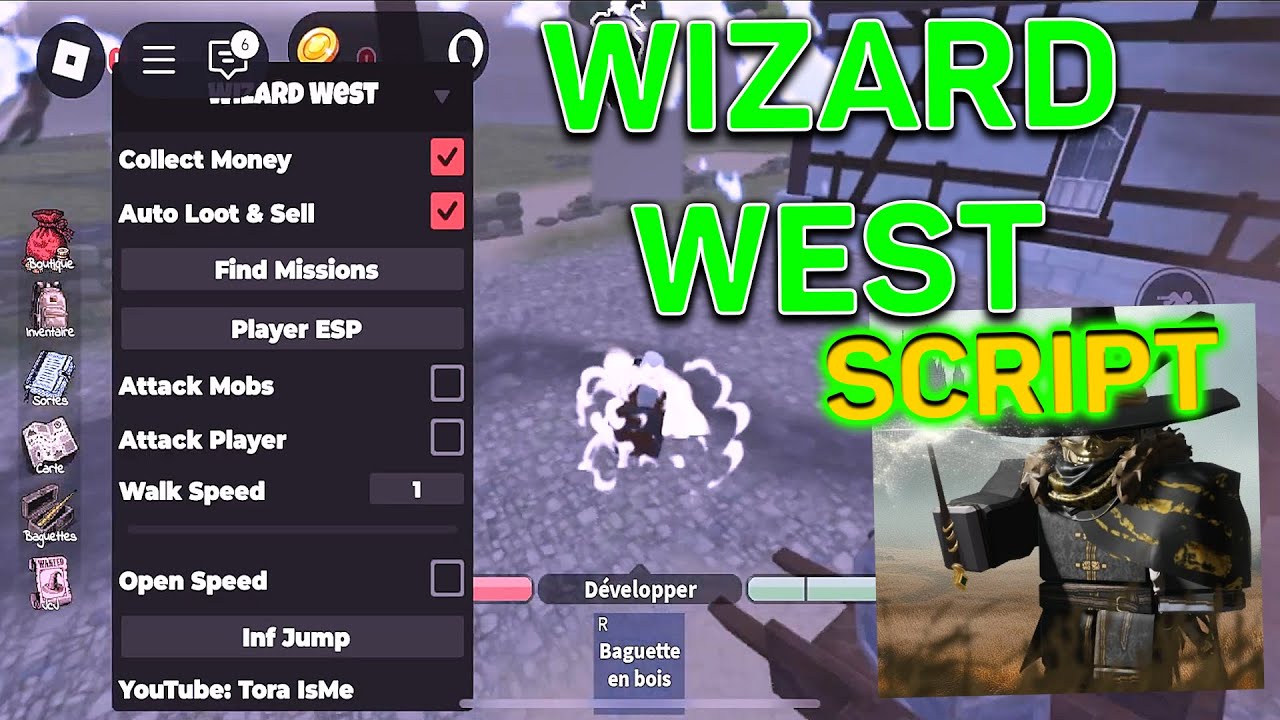 ROBLOX Wizard West Script / GUI - Auto Farm, Auto Loot, Auto Sell ...